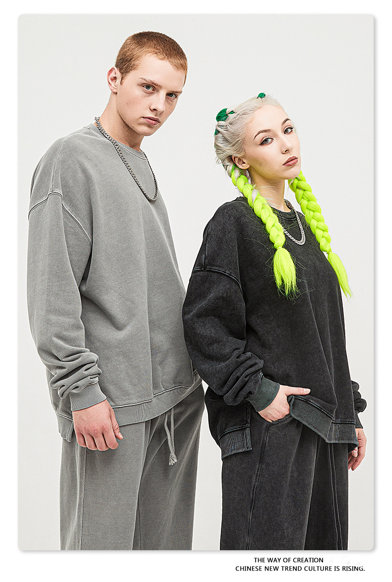 2021 new 380G French Terry vintage hoodie,