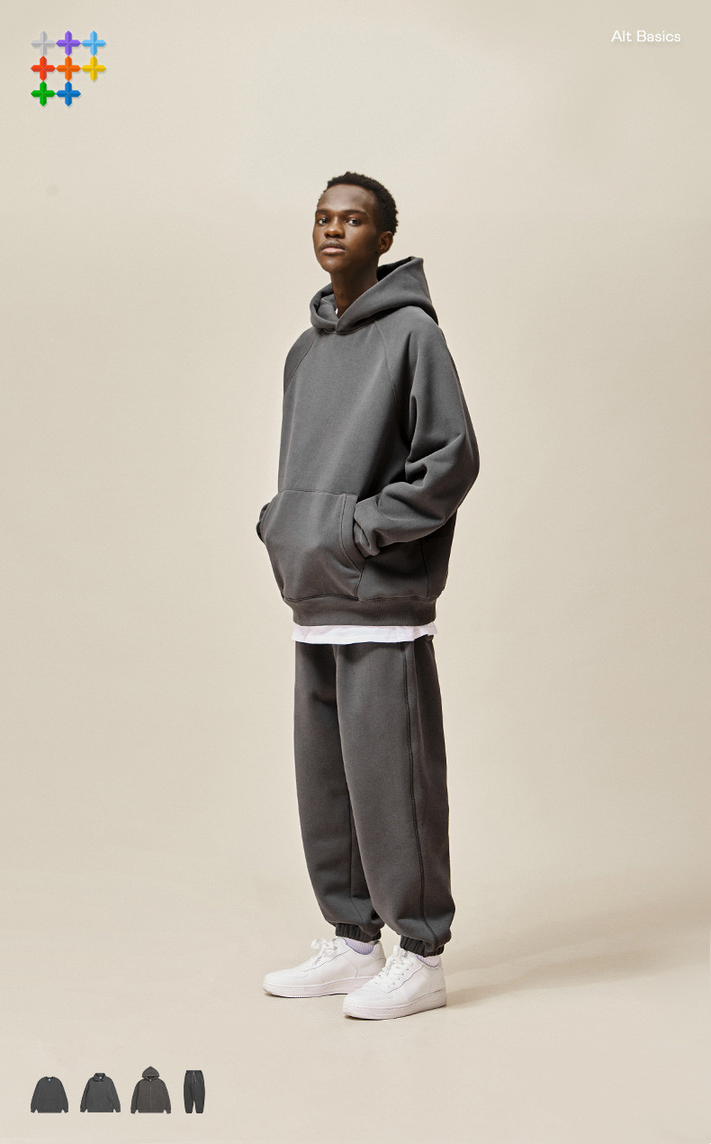 400g heavyweight polar fleece Hasselblad raglan hooded multicolor solid ...