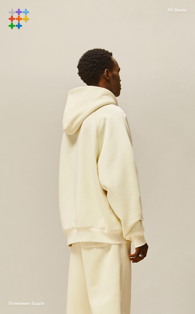 400g heavyweight polar fleece Hasselblad raglan hooded multicolor solid ...