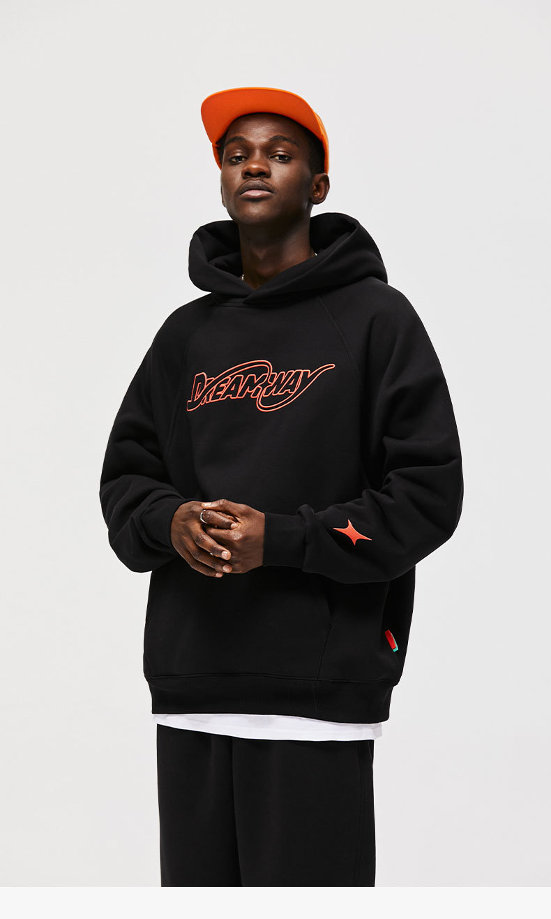 400g Heavyweight Double Hooded Polar Fleece Flocked Embossed Letter ...