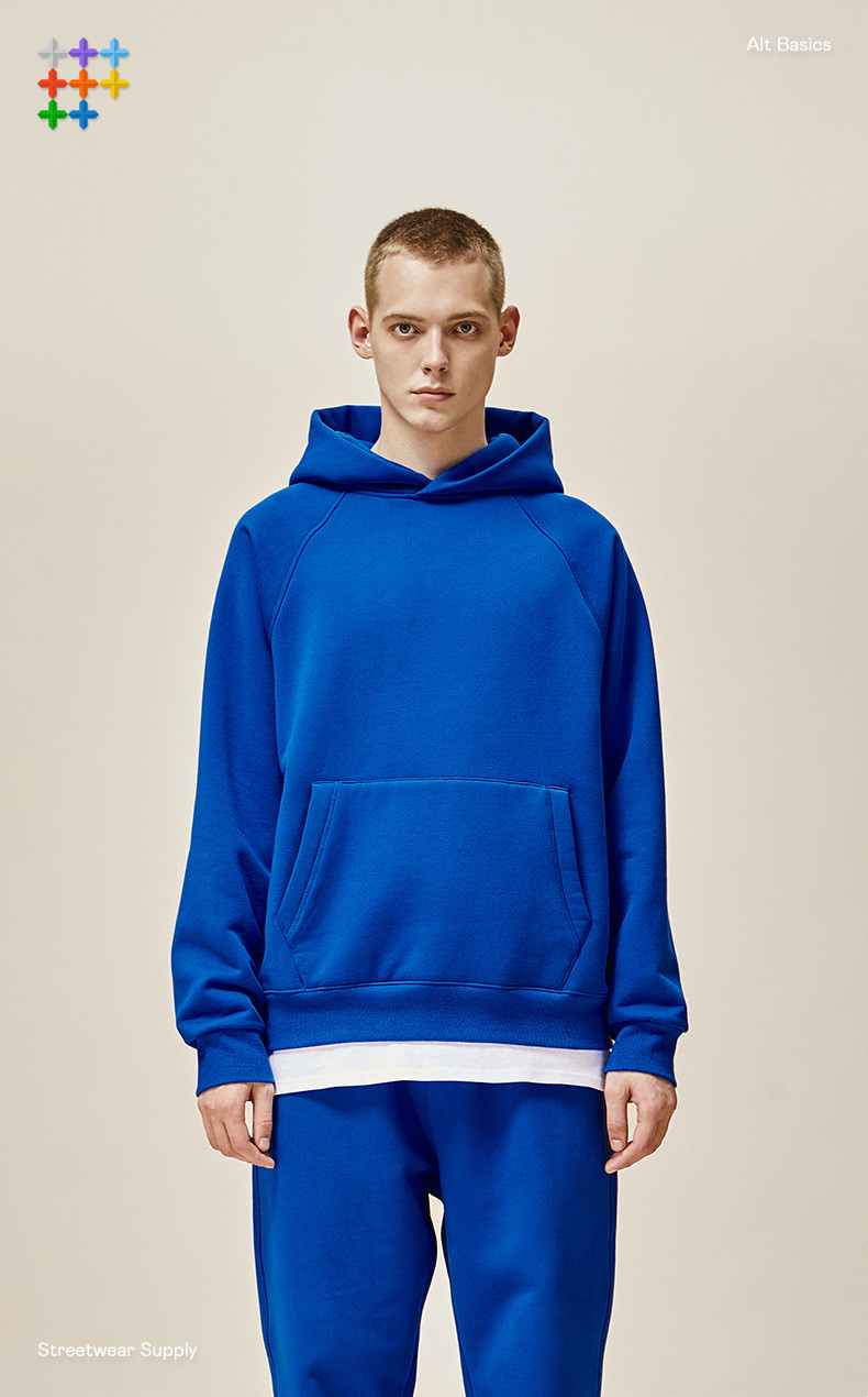 400g heavyweight polar fleece Hasselblad raglan hooded multicolor solid ...