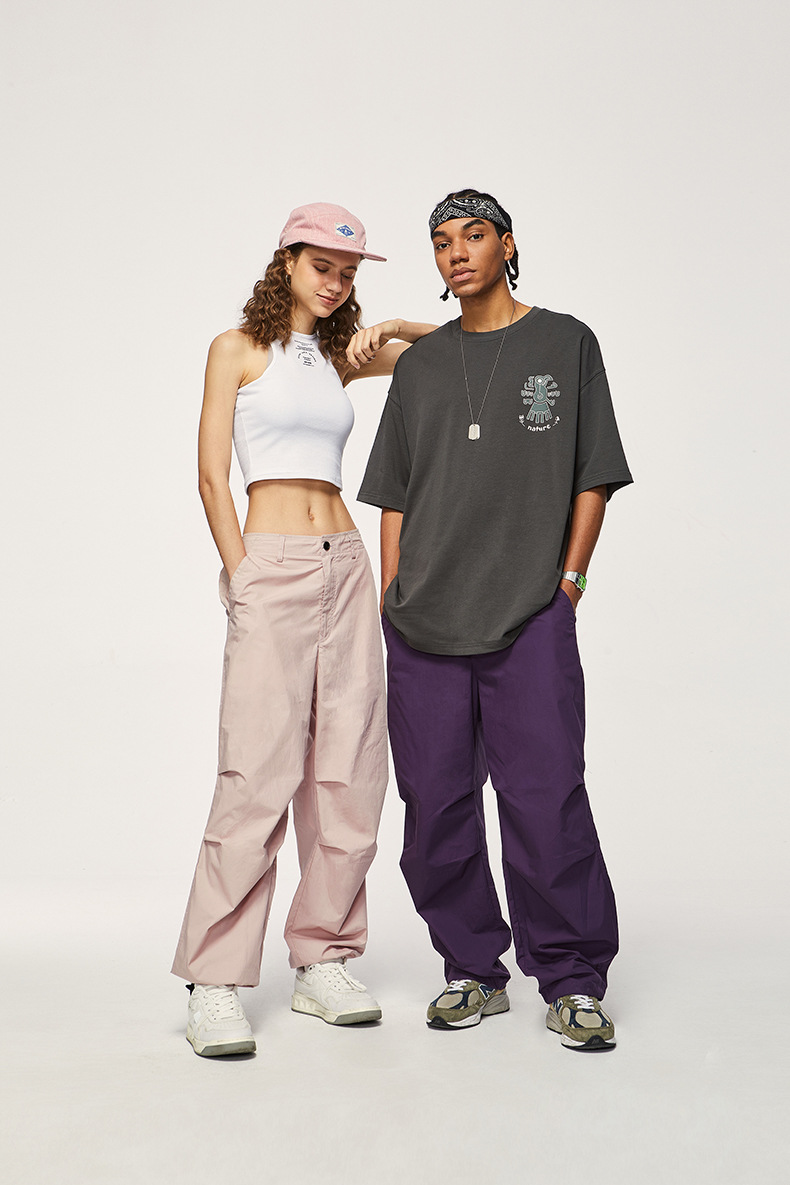 Two Loose Wide Leg Paratrooper Pants,Pants & Shorts