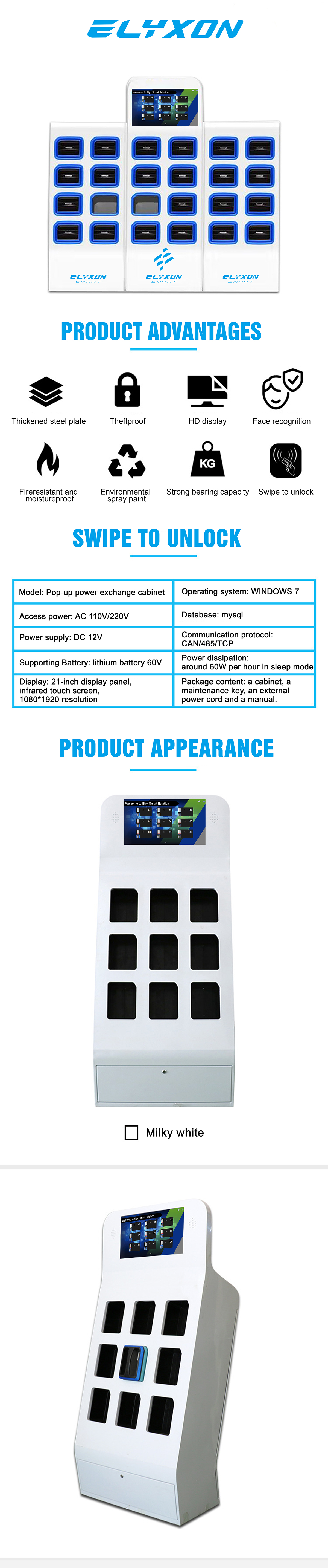 Best IOT Shared Power Exchange Cabinet For Ebikes&Mopeds