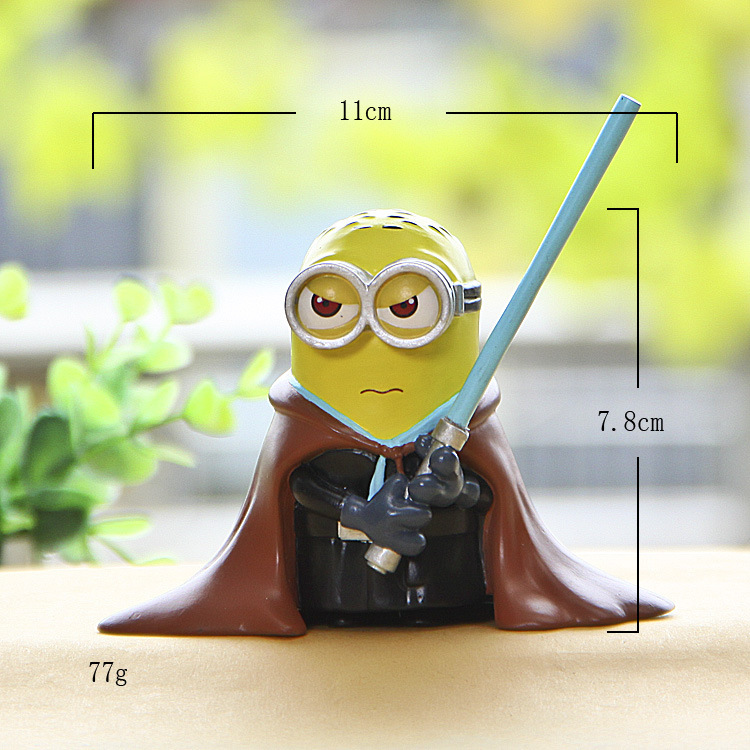 Despicable Me The Minions Cosplay Star War Roles PVC Action Figure Toys ...