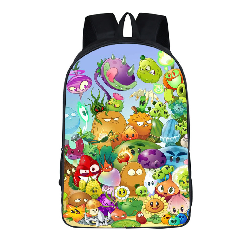 Plants VS Zombies Children Bag Backpack Shoulder Schoolbag