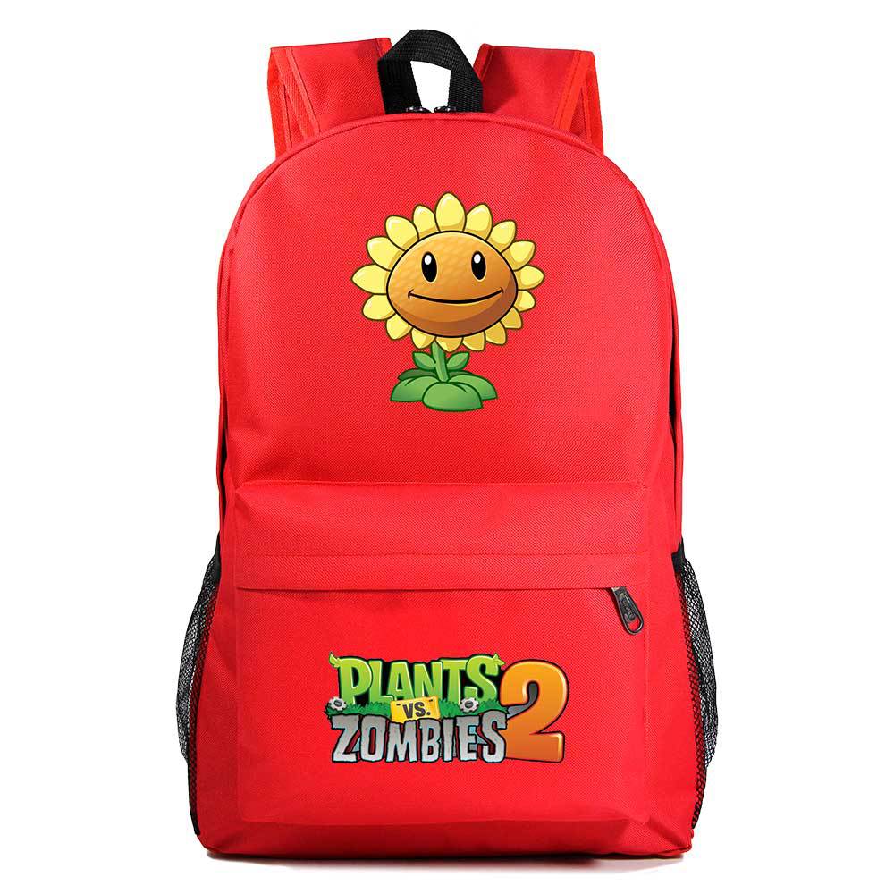 Plants Vs Zombies Sunflower Backpacks Shoulder Rucksacks Schoolbags 17Inch