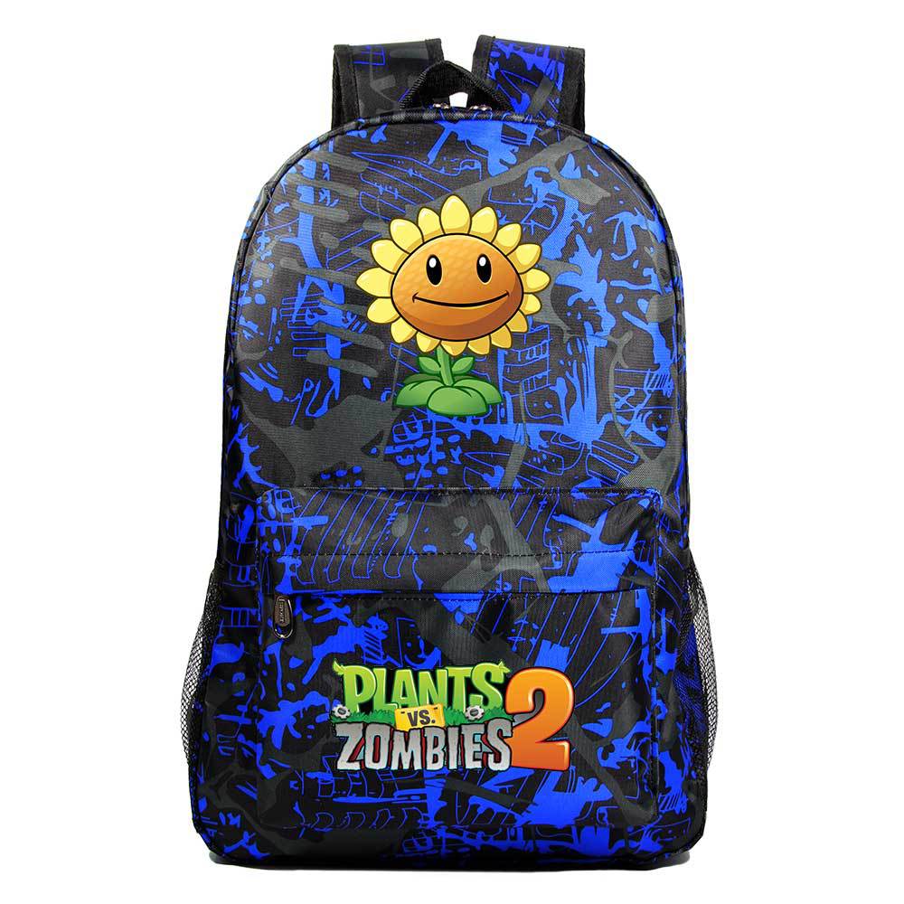 Plants Vs Zombies Sunflower Backpacks Shoulder Rucksacks Schoolbags 17Inch