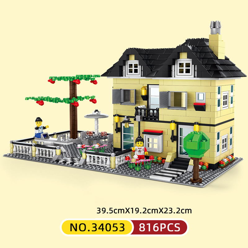 WANGE Villa Series Compatible Building Blocks Mini Figure Toys Large ...