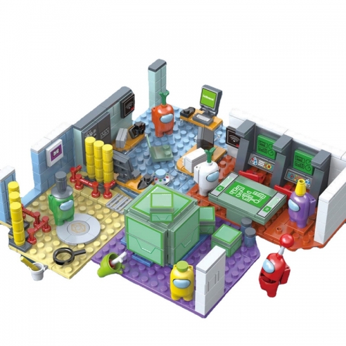 16Pcs Among Us Building Blocks Lego Compatible Mini Figure Toys 82301