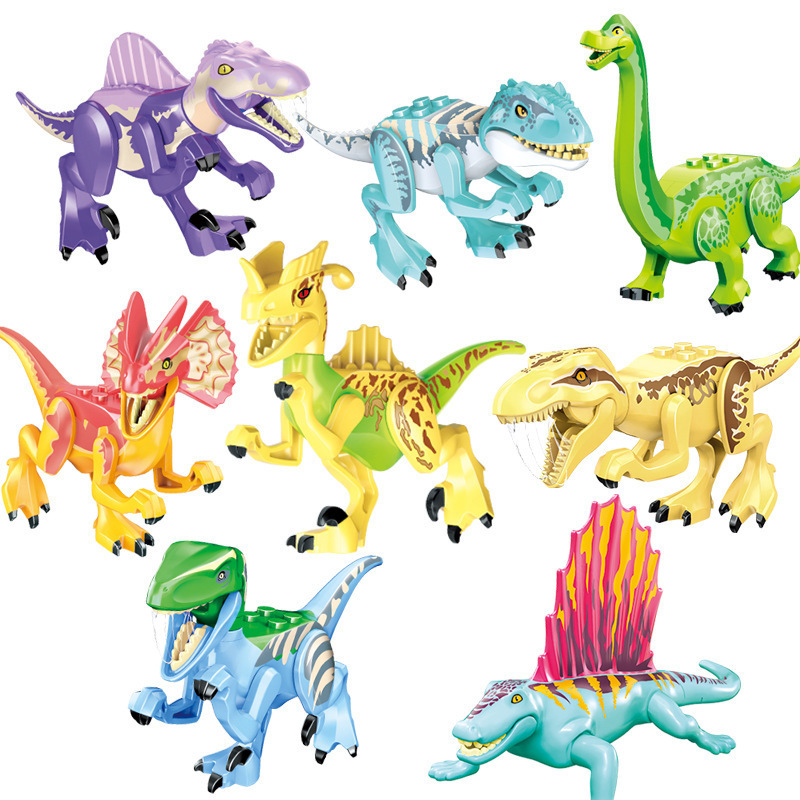 YG Series Dinosaurs Mini Figures Jurassic World Dino Building Blocks ...