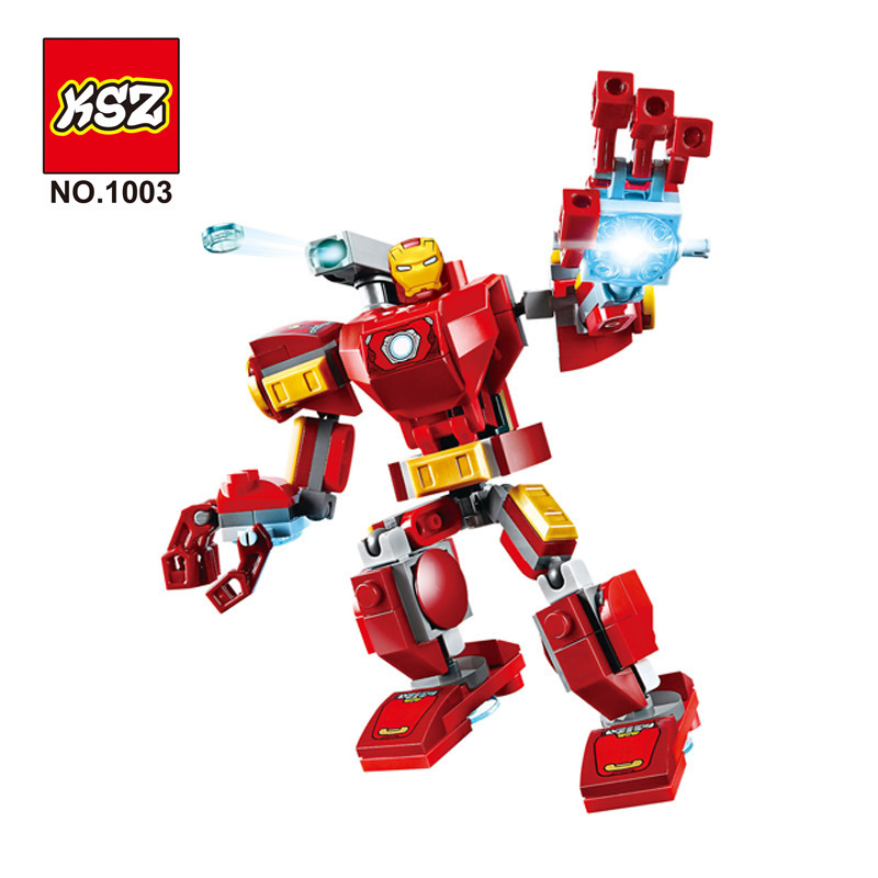 Super Heroes Mechas Building Blocks Iron Man Captain America Spiderman ...