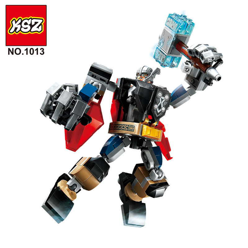 Super Heroes Mechas Building Blocks Iron Man Captain America Spiderman ...