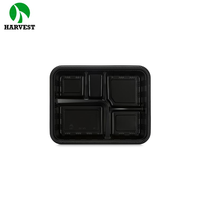 Disposable plastic box food delivery packaging to go set
