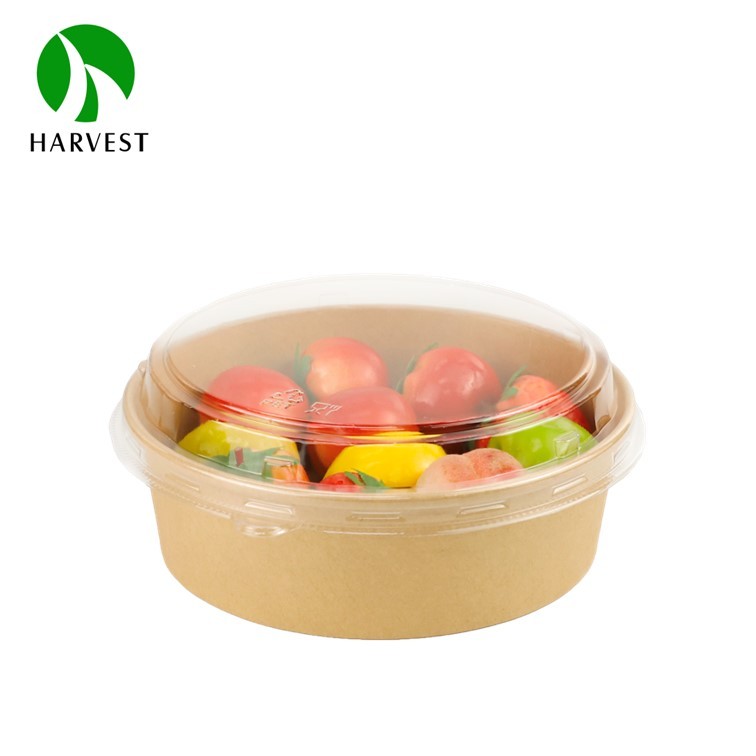 Harvest Food Packaging- KR Series Disposable Kraft Paper Round Bowl ...