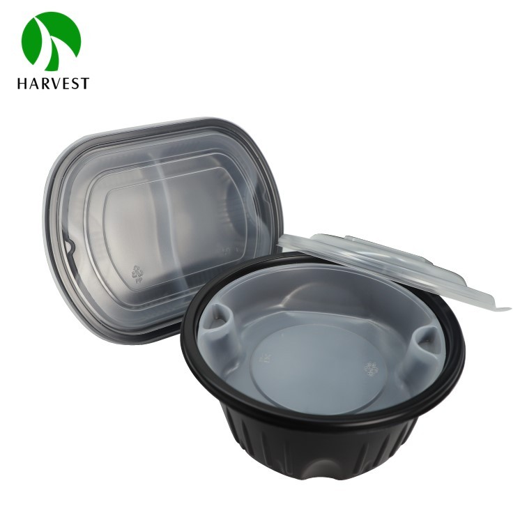 Harvest Food Packaging - SP100 Round Food Box with Layer, Microwaveable ...