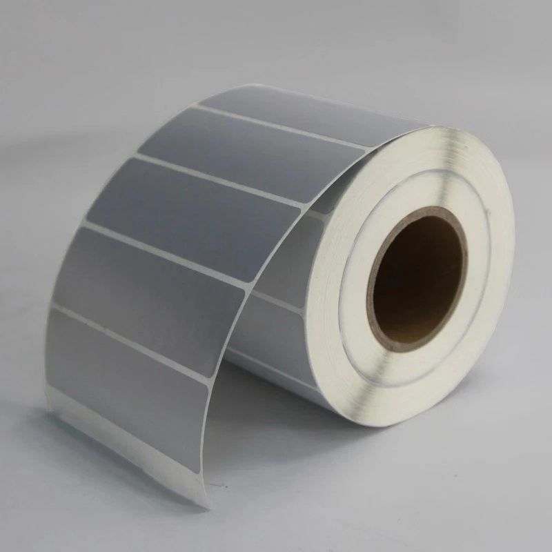Matte Silver Barcode Sticker, Silver PET Barcode Labels, Waterproof ...