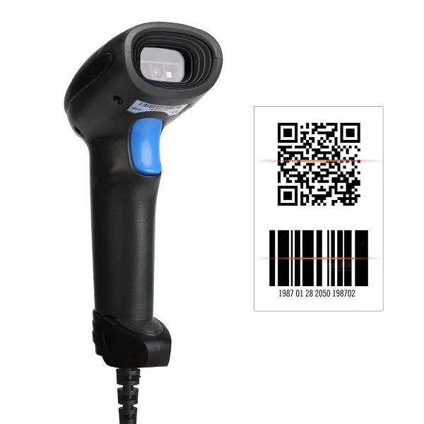 2D Barcode Scanner USB Wired Handheld High Speed QR Code Reader ...