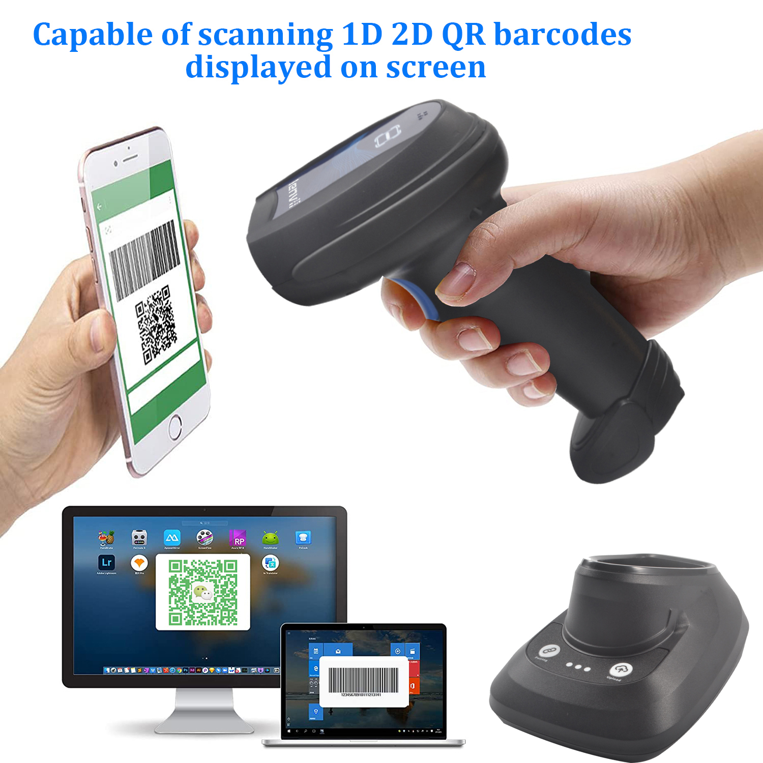 LENVII CW200 with Transmission Base Bluetooth (Optional) Wireless QR ...