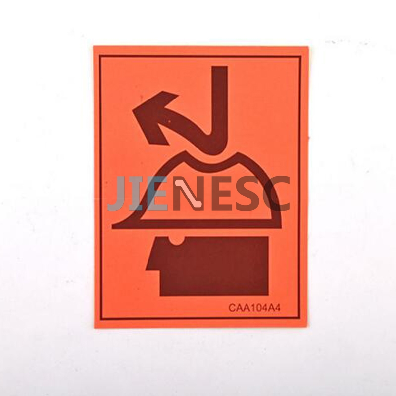 CAA104A4 elevator safety marks
