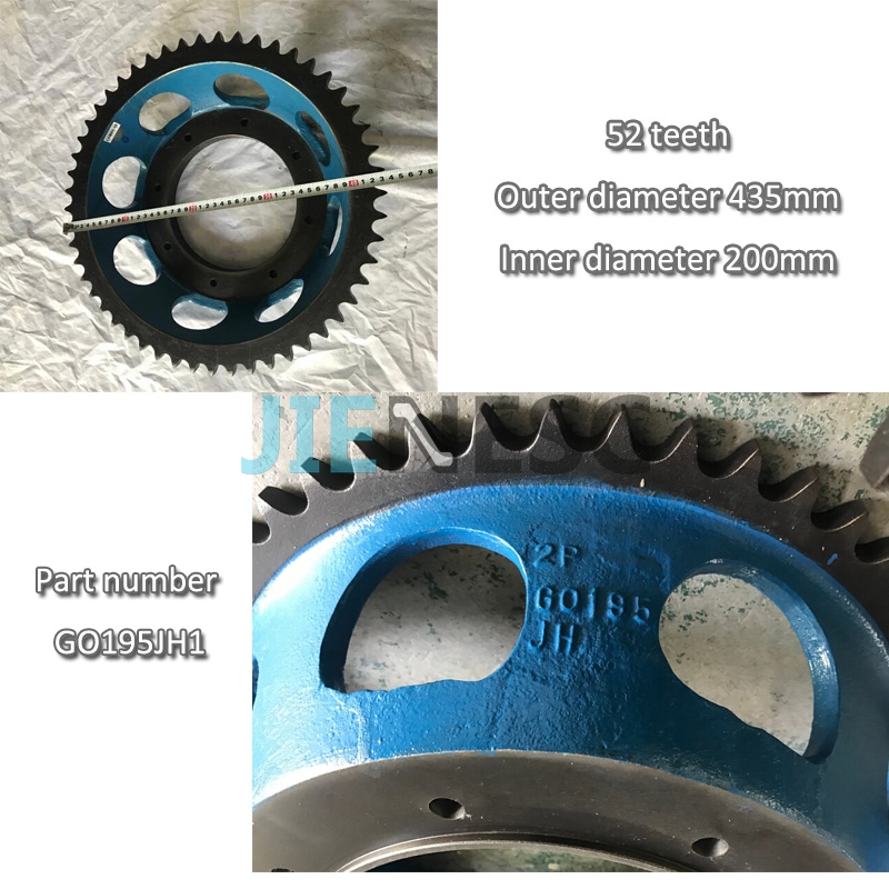 GO195JH1 510 Escalator Handrail Drive Gear 52 Teeth