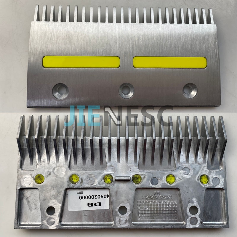 4090110000 Escalator Comb Plate with Yellow Insert
