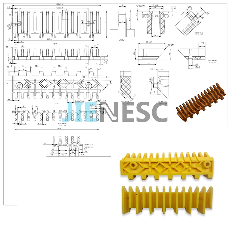 S645B028H01 Escalator Step Demarcation for Hyundai