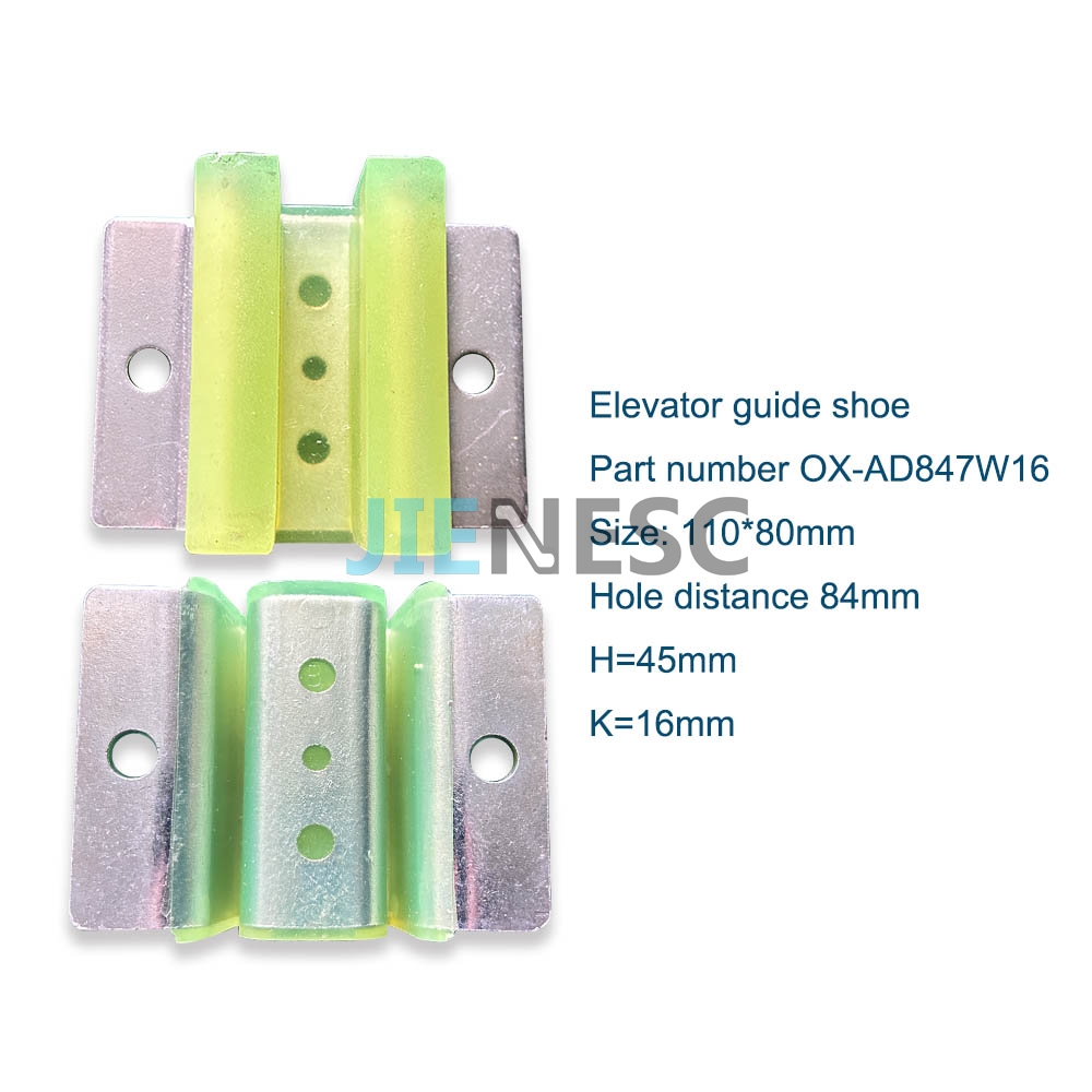 OX-AD847W16 YA136B736G15 Elevator Slide Guide Shoe