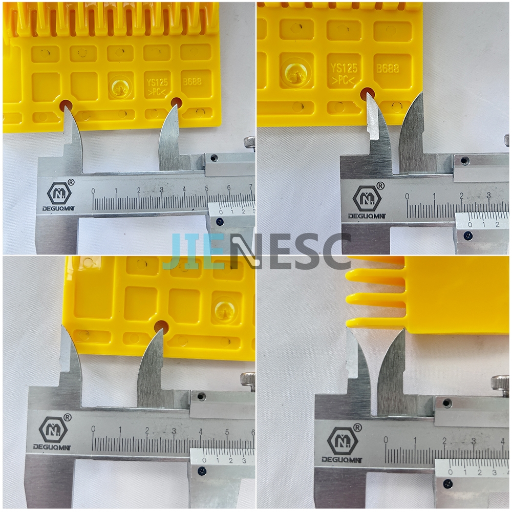 YS125B688 Yellow Moving Walk Comb Plate 13T LHS/RHS from factory