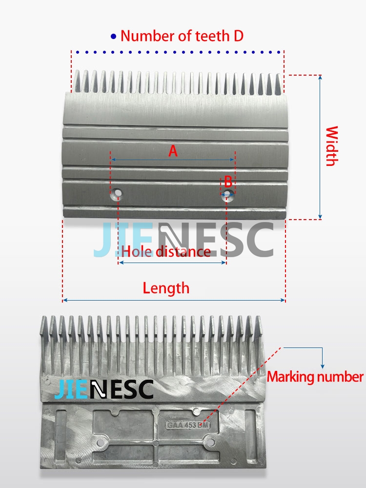 Escalator Comb Plates