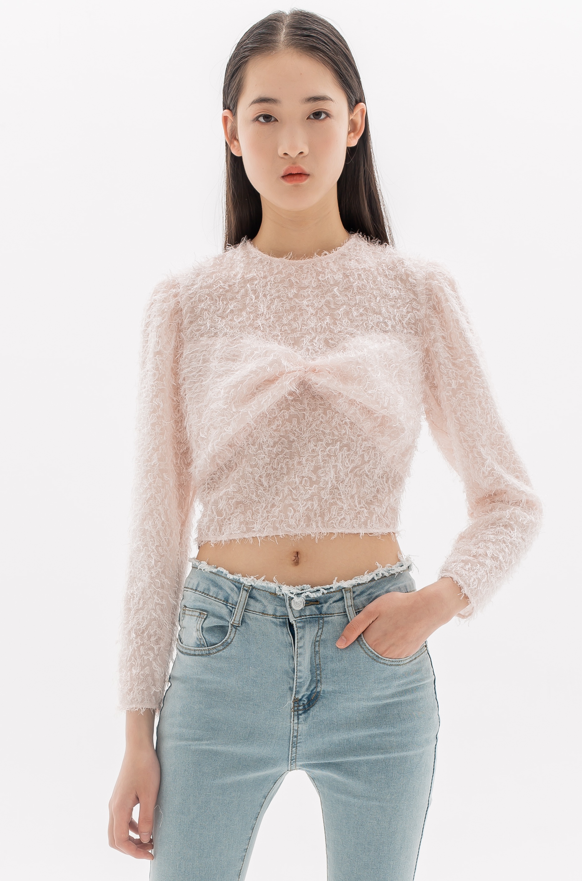 Baby Pink Butterfly Top,