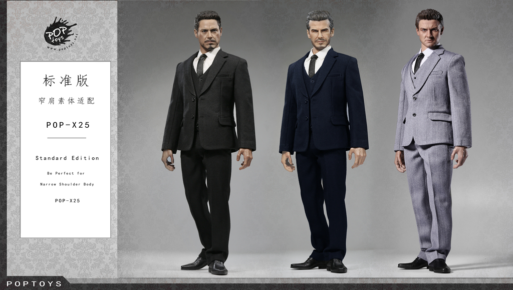 POPTOYS 1/6 XING Series X25 Standard Western-style clothes suit with ...