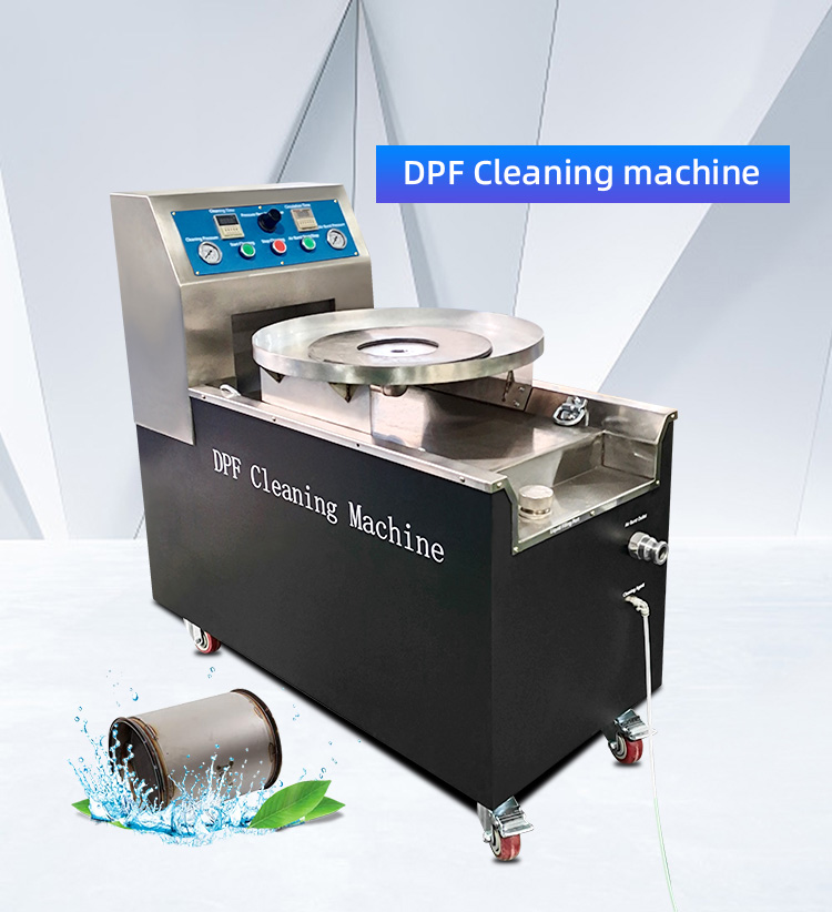 Small sized air bursting type DPF cleaning machine