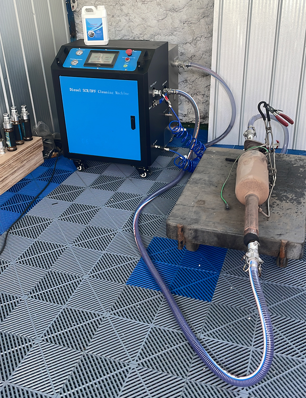 brown dpf cleaning machine does its job well