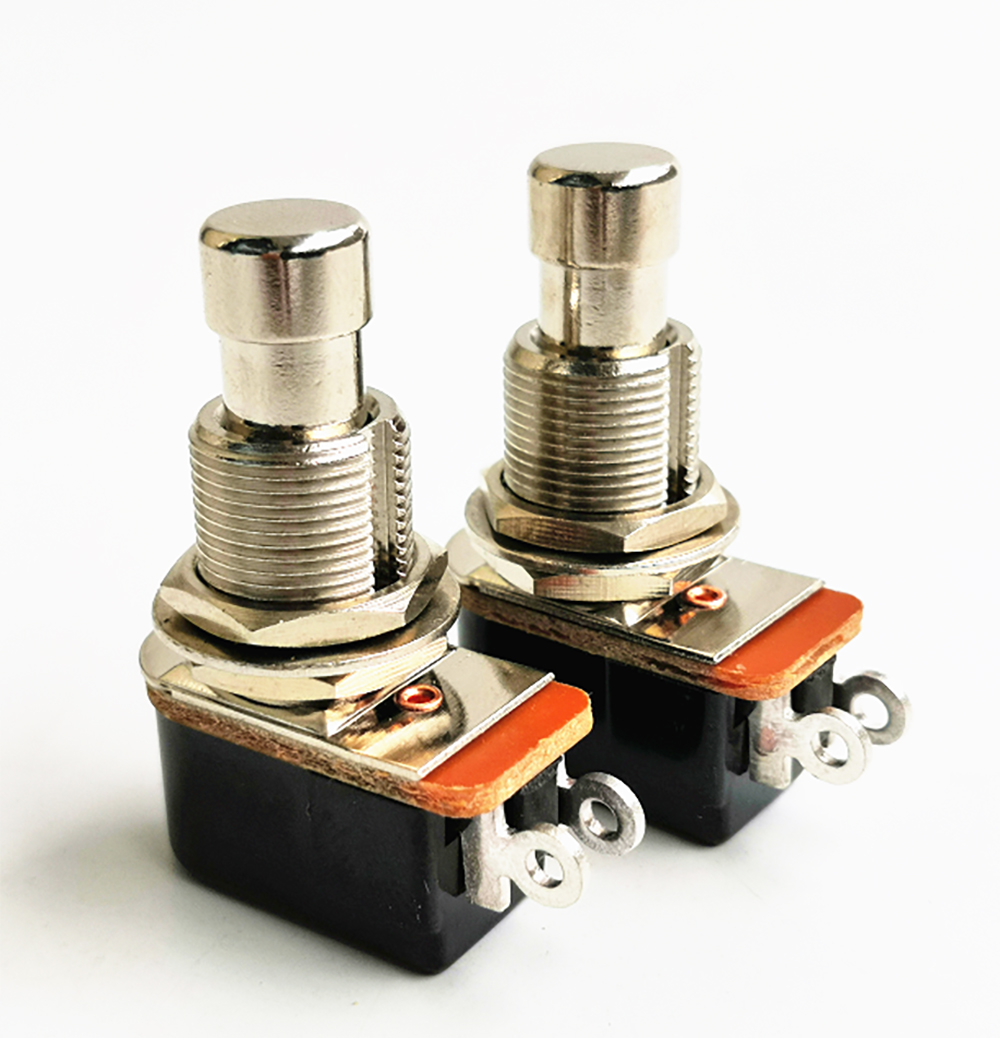 3A-250V 6A-125V no lock Push Button Footswitch For Tube Guitar Effect ...