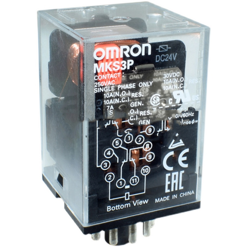 MKS2P MKS3P 8/11pin 10A AC/DC 6V 12V 24V 110V 220V 2open 2close New ...