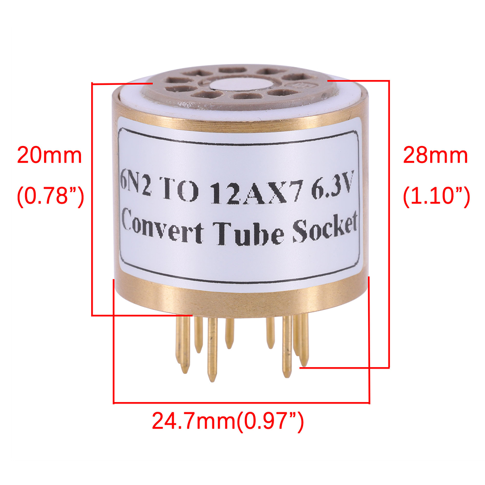 1PC 6N6 6922 6N2 Top TO 12AX7 ECC83 12AX7B 6.3V Bottom DIY Audio Vacuum ...
