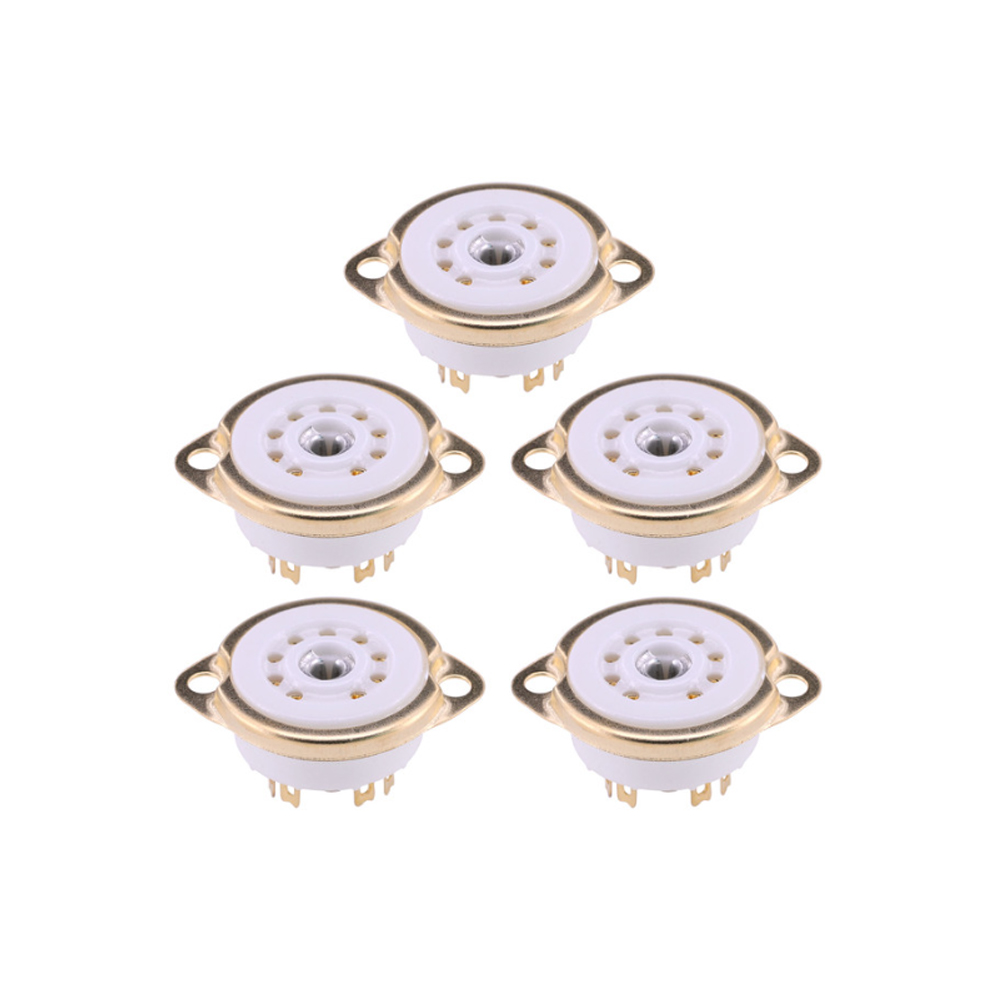 1PC Gold Plated 9PIN Tube Socket Ceramic B9A Valve Tube Base 12AX7 ...