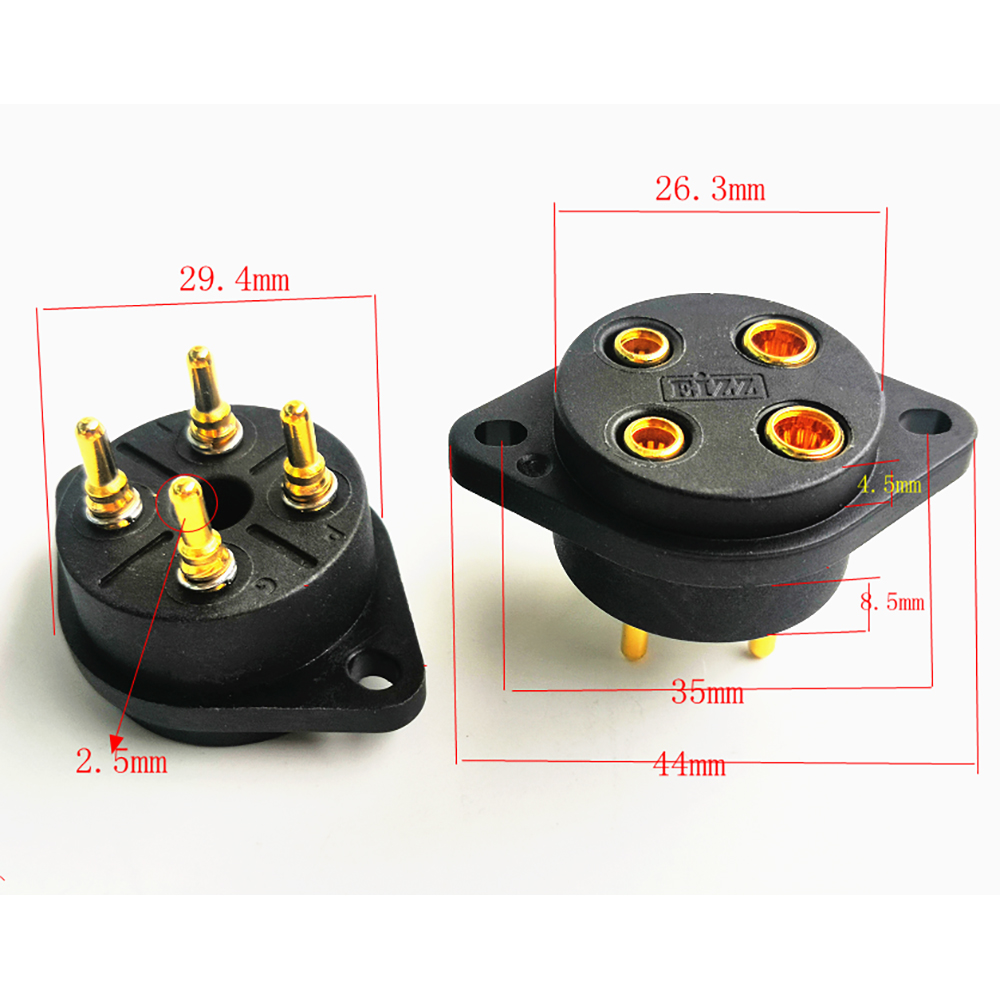 1PC EIZZ 4pin 8pin 9pin Tube Socket Vacuum Tube Amplifier for KT88 300B ...