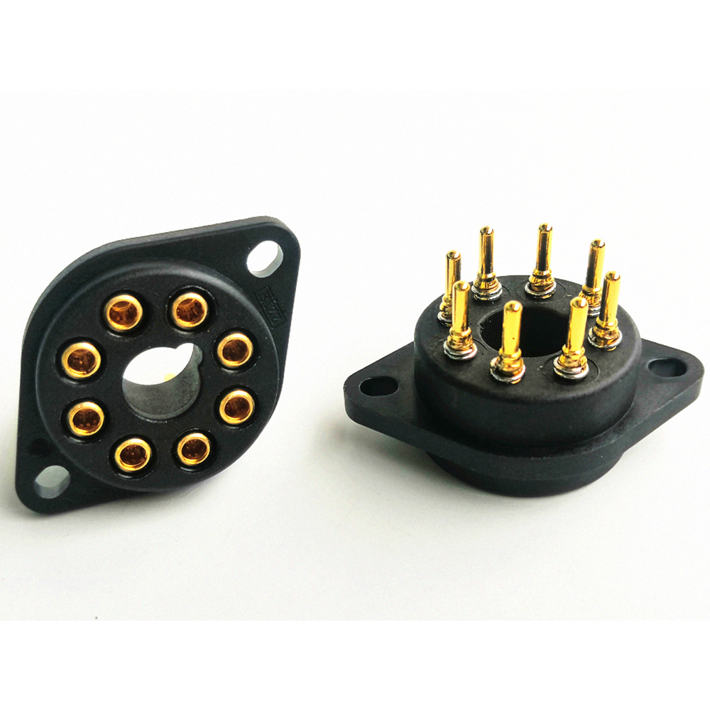 1PC EIZZ 4pin 8pin 9pin Tube Socket Vacuum Tube Amplifier for KT88 300B ...