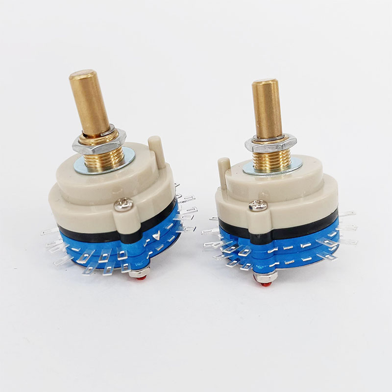 1PC 2 Layers 2 Pole 5steps ROTARY SWITCH Attenuator Pot Potentiometer ...