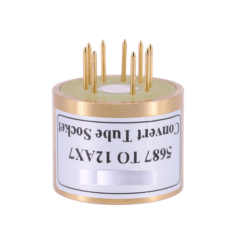9Pin Korea Brown bakelite Tube Socket Adapter 5687 TO 12AX7 12AU7 ECC82 ECC83 Vacuum Tube ...