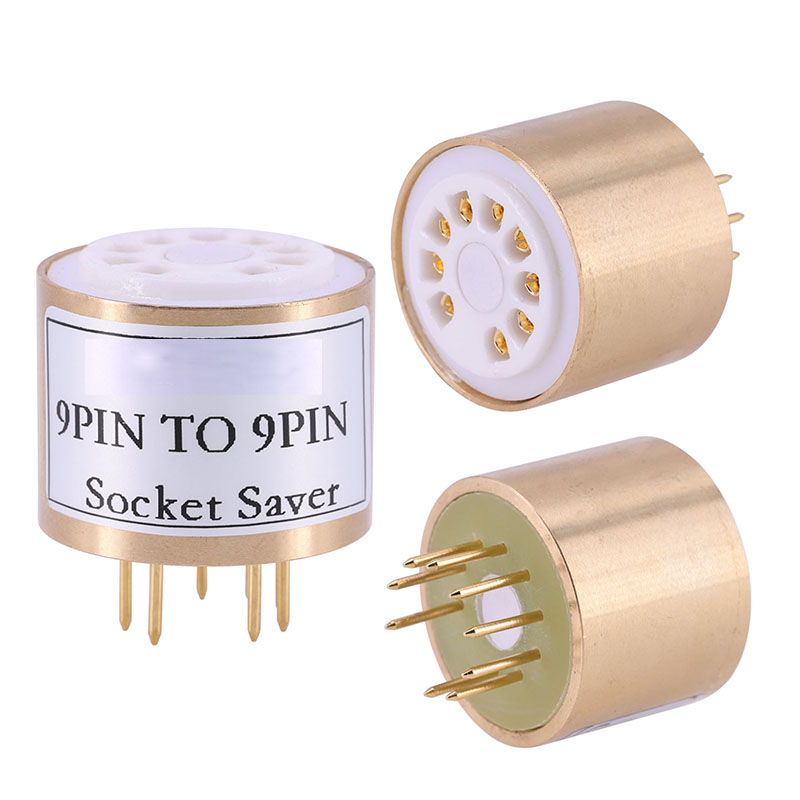 1PC 9Pin White Ceramic Vacuum Tube Saver Test Socket For 6922 E88CC ...