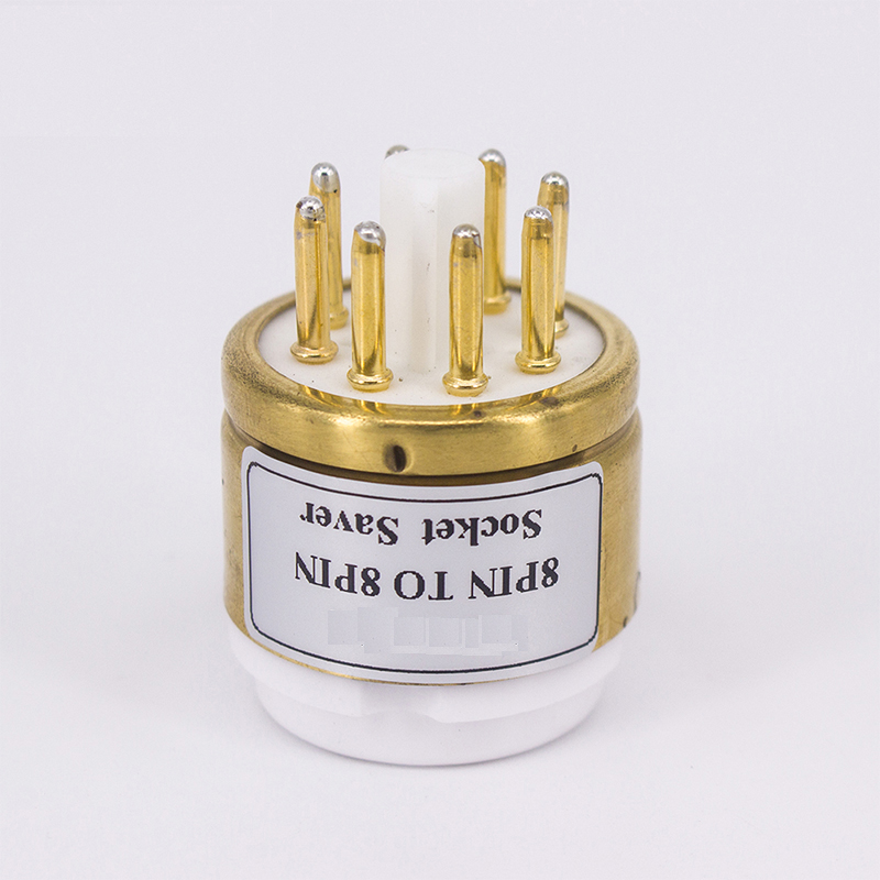 1PC Copper Gold pin 8Pin TO 8Pin Vacuum Tube Socket Test Socket For ...