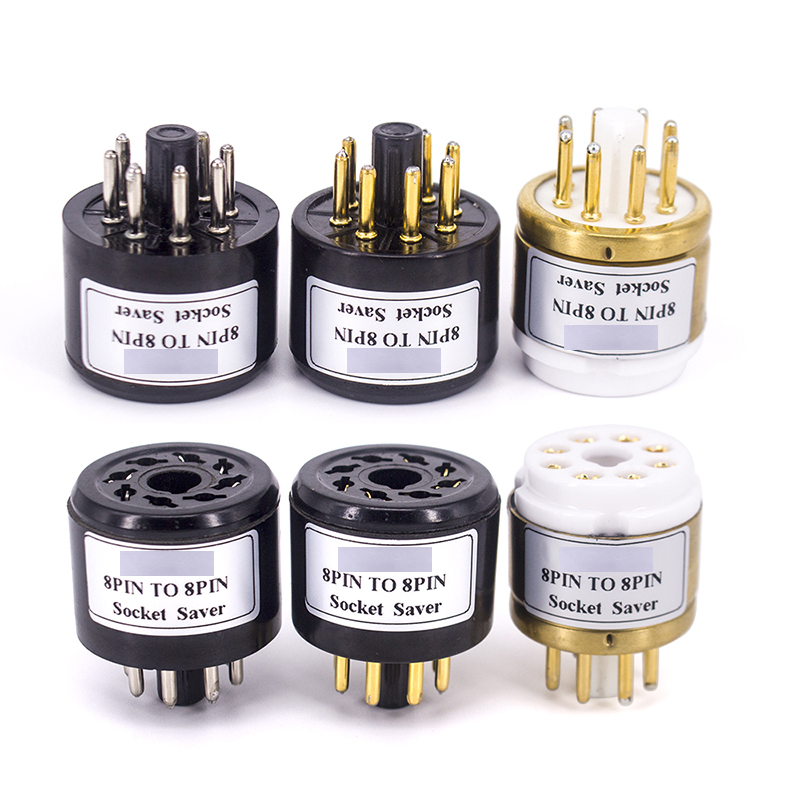 1PC Copper Gold pin 8Pin TO 8Pin Vacuum Tube Socket Test Socket For ...