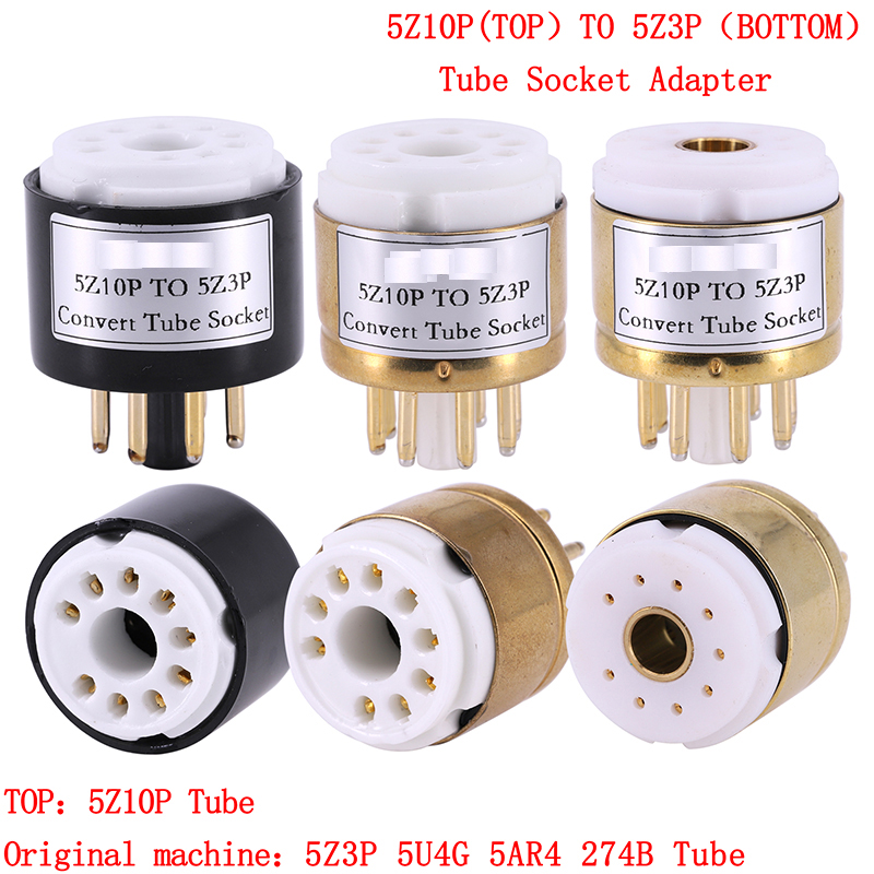 1PC 9PIN Ceramic tin-plated Vacuum Tube Socket5Z10P TO 5Z3P 5U4G 5AR4 ...