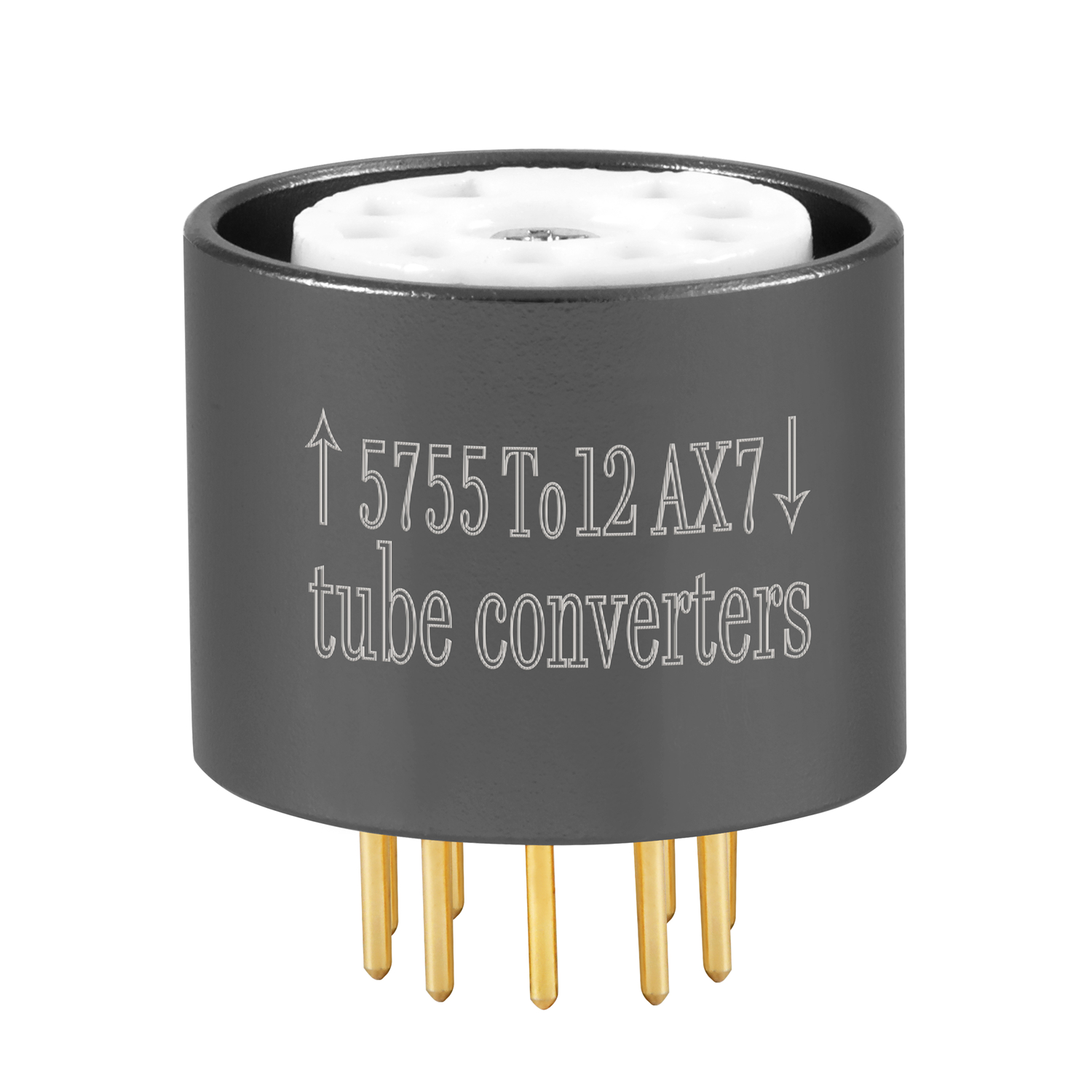 5755 TO 12AX7 12AU7 ECC83 vacuum tube adapter socket converter