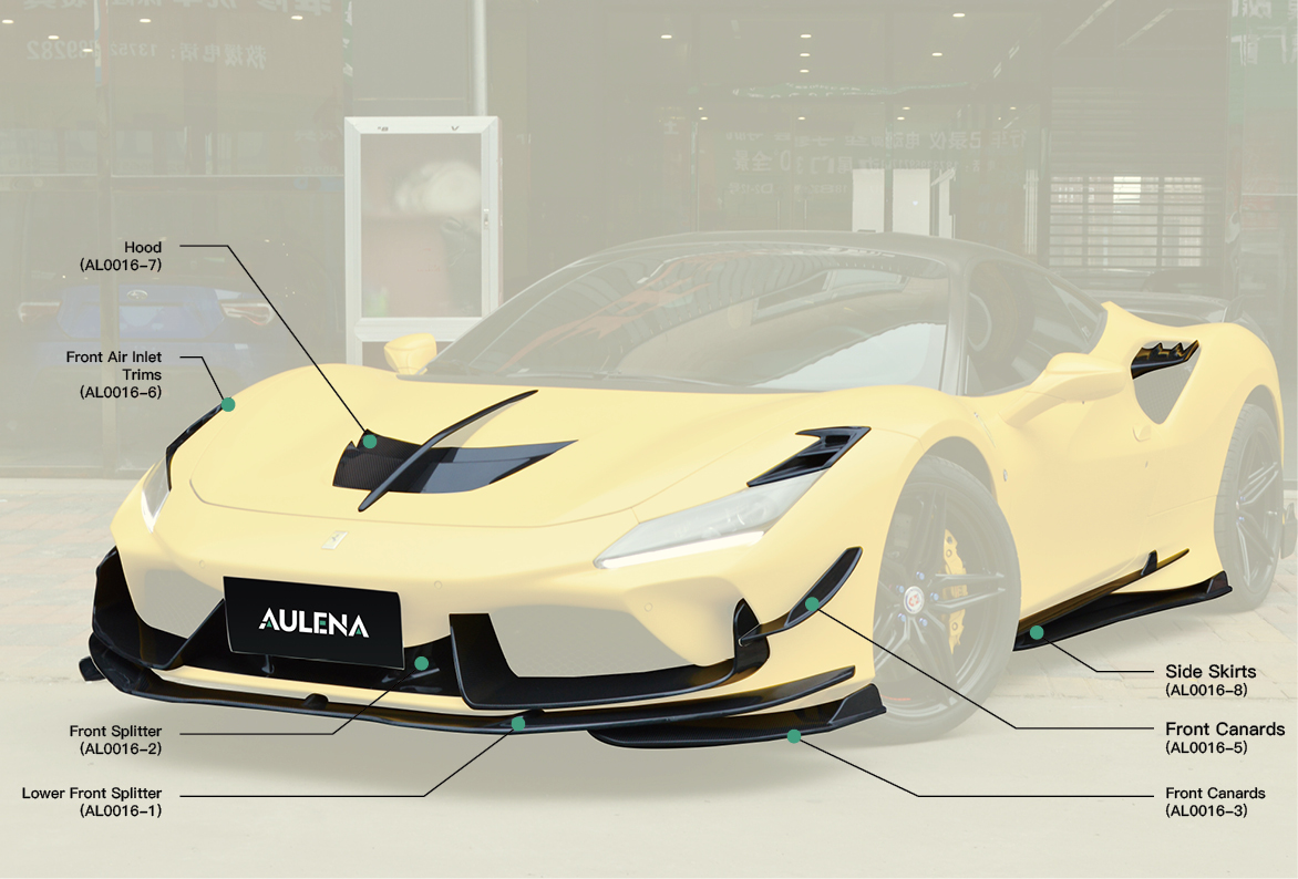 FERRARI SF90 Aulena Design dry carbon performance body kit,SF90