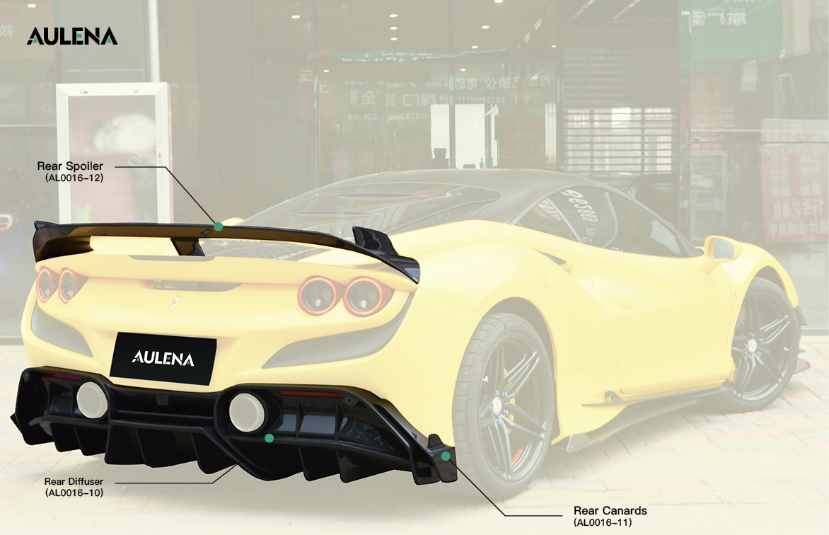 Ferrari F8 Aulena Rear Diffuser,F8