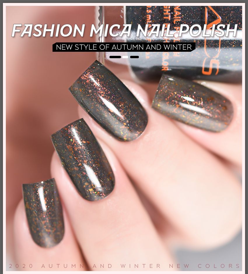 Mica Nail Polish 9.5ml Black ,Mica Nail Polish Sale - KADS