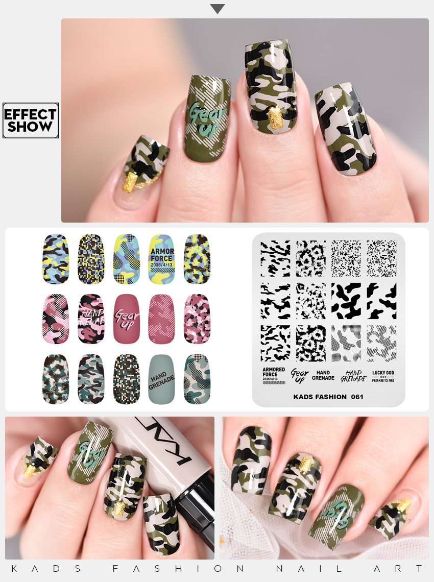 Nail Stamping Plate Set Beautiful Nail Stencils Nail Art Tools Nail ...